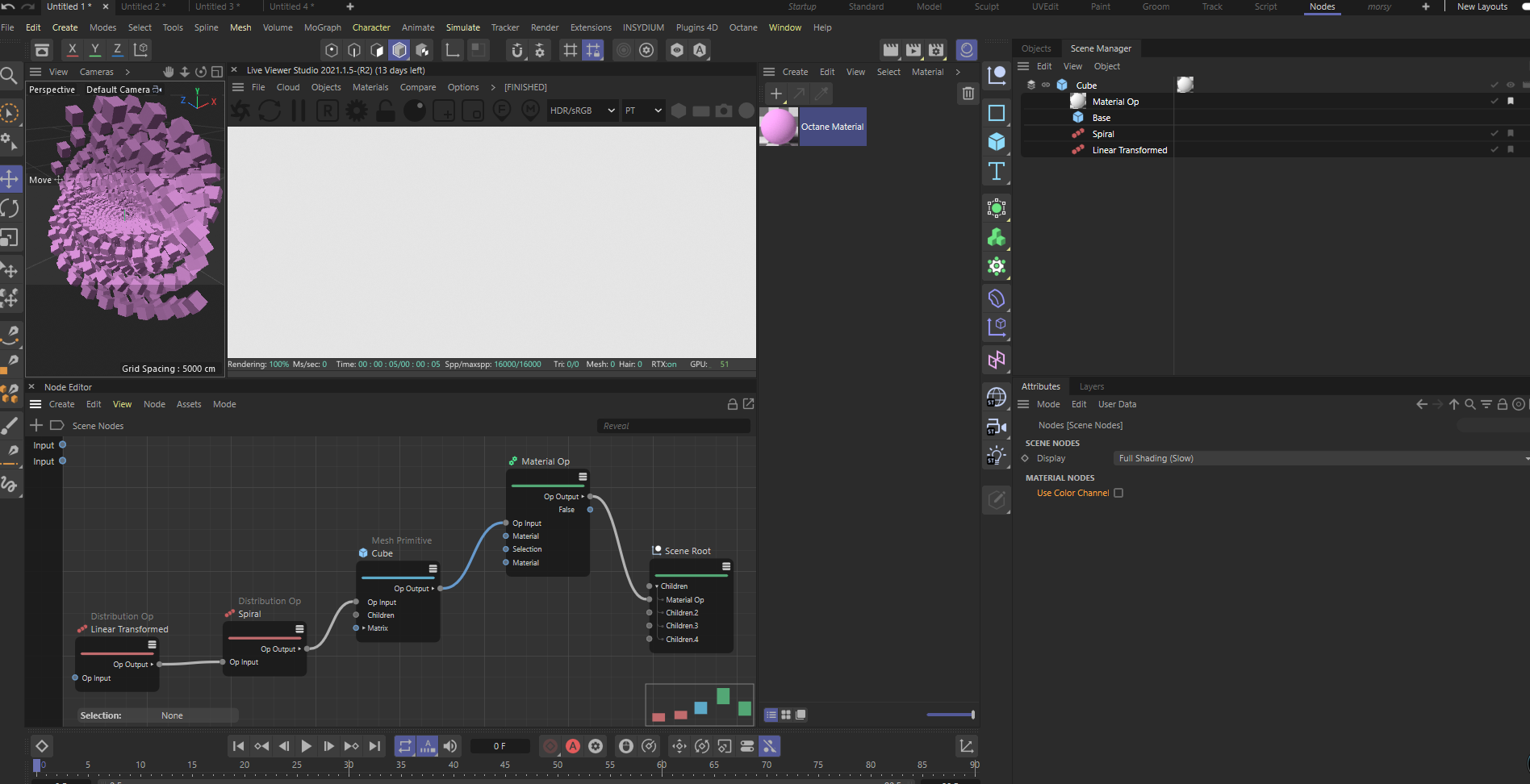 How To Render C4d Scene Nodes With Octane Cinema 4d Core 4d Community