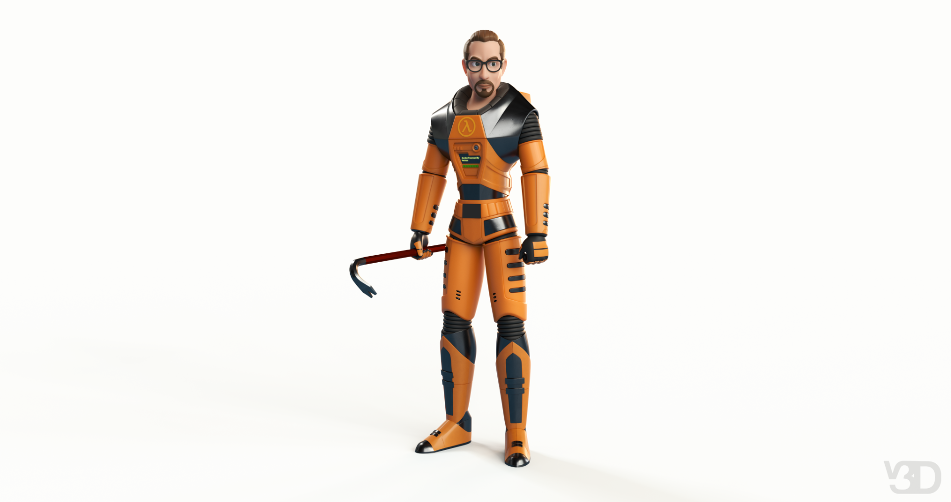 Half-Life 1 Gordon Freeman wip - H.E.V MK IV Suit - Cinema 4D - CORE 4D ...