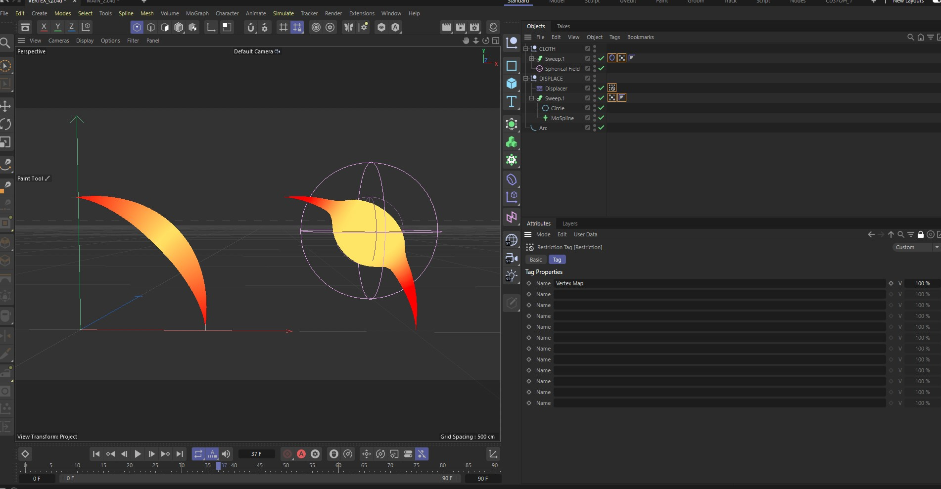 Vertex Maps on Generators - now possible in 2023 but how to access ...