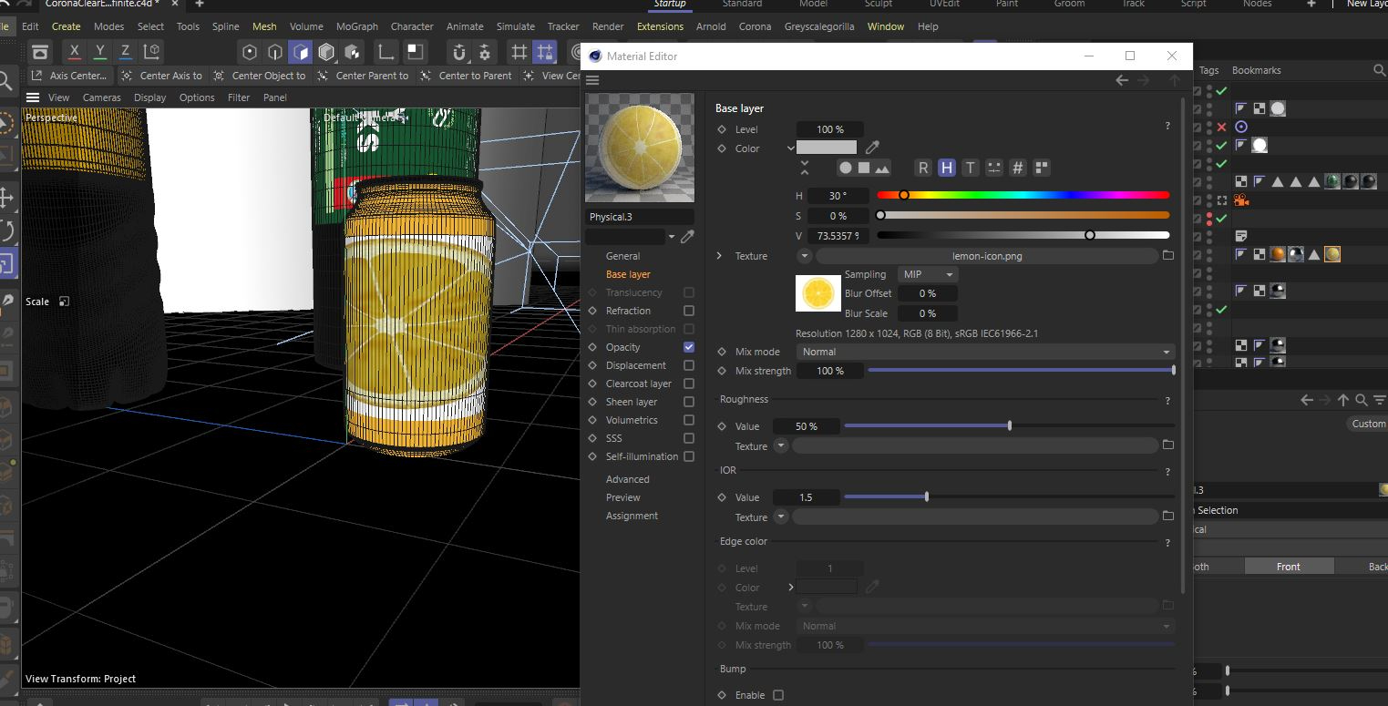 Corona Render Decal Problem - Cinema 4D - CORE 4D Community